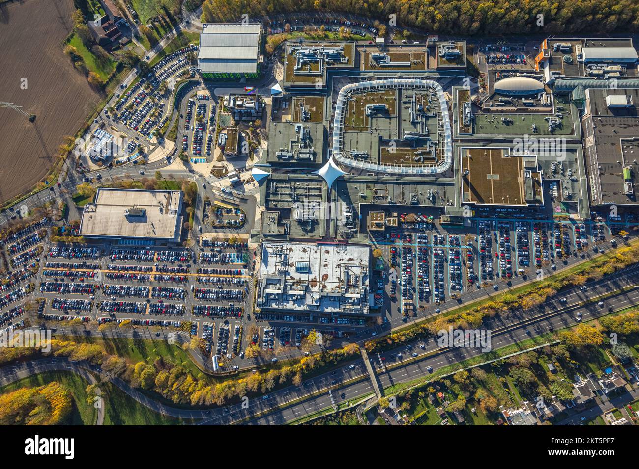 Aerial view, Ruhr Park shopping center, Harpen, Bochum, Ruhr area ...