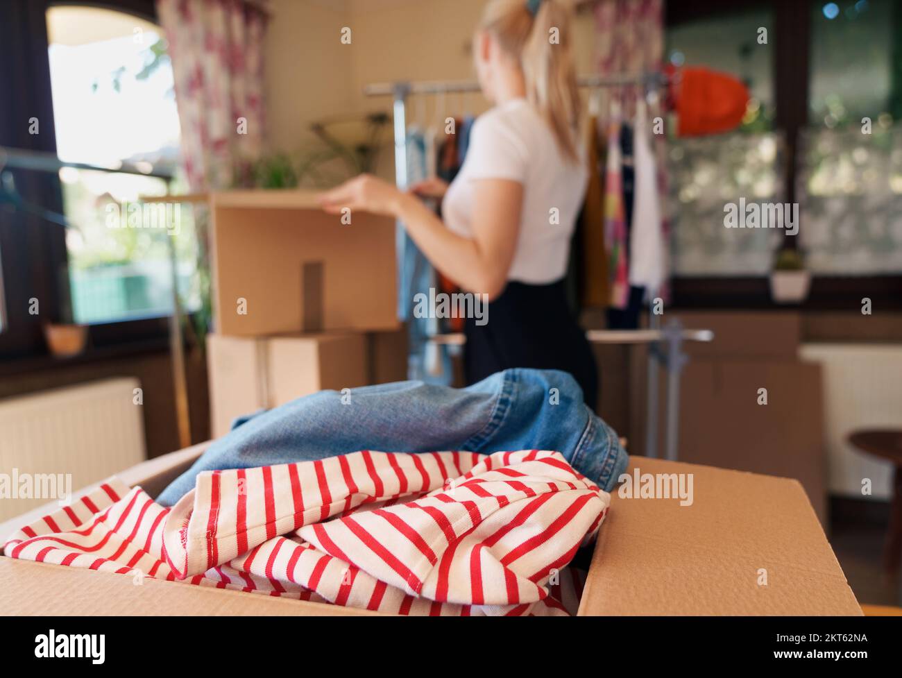 Cloth donation hi-res stock photography and images - Alamy