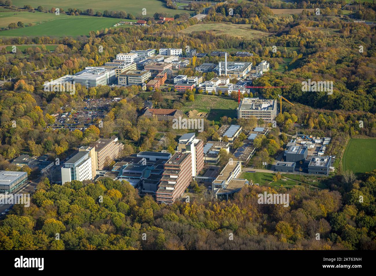 Aerial view, Bochum University of Applied Sciences, TZ Technical Center ...