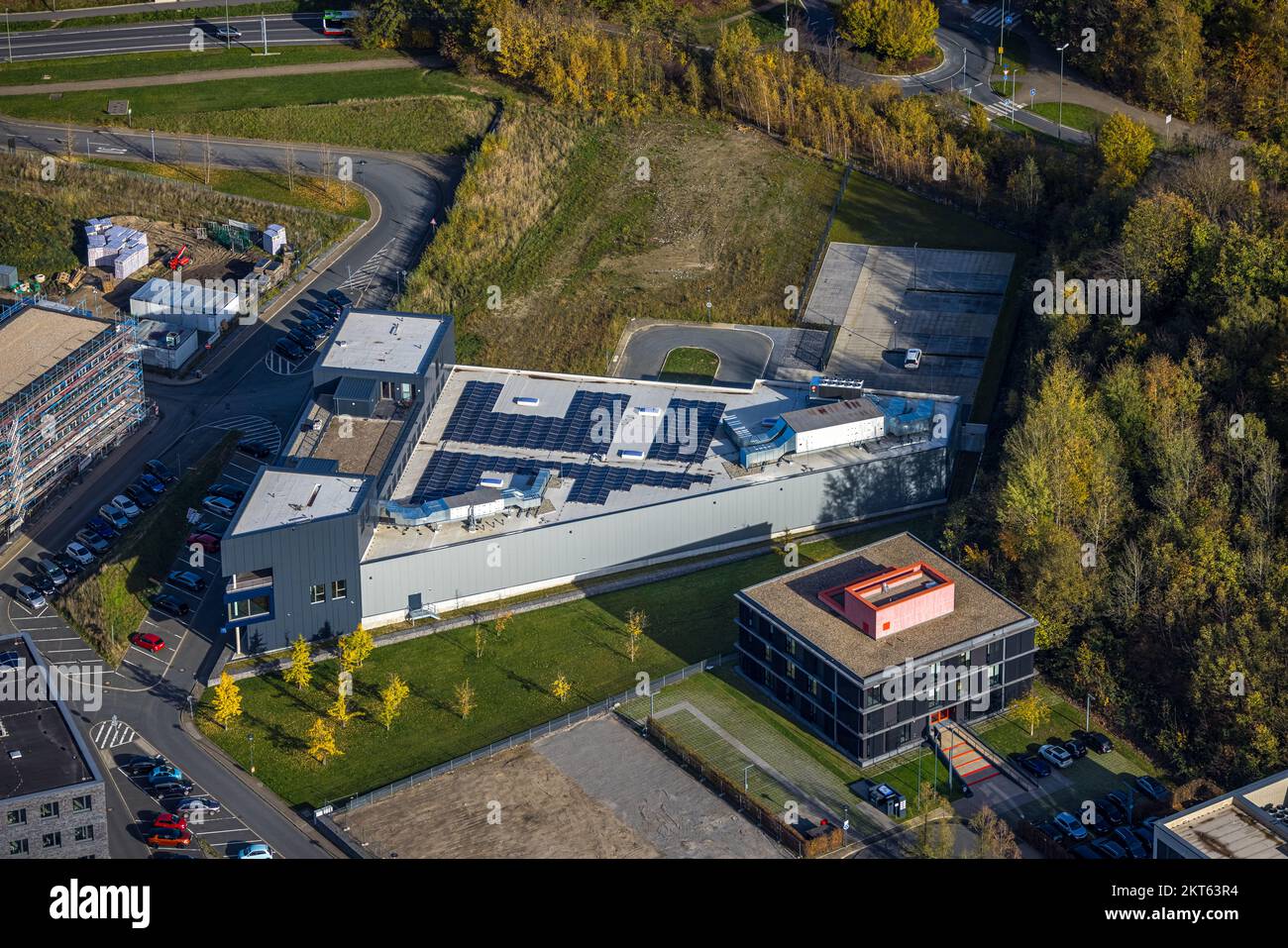 Construction site with new building health campus hi-res stock ...