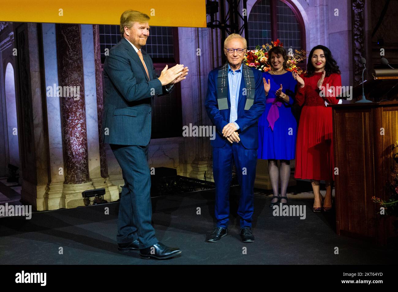 King Willem-Alexander and David Grossman at the presentation of the ...