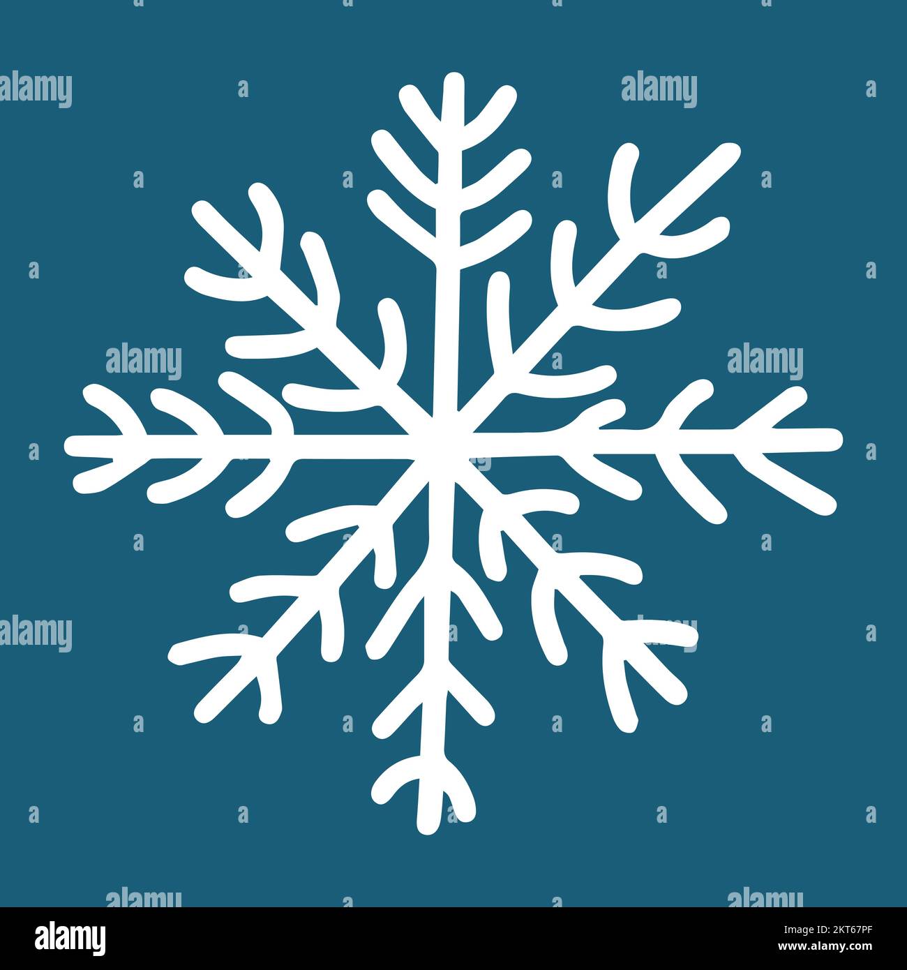 Doodle snowflake vector illustration Stock Vector Image & Art - Alamy