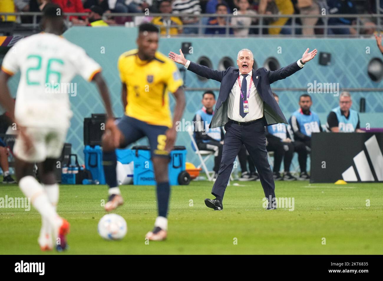Ecuador head coach Gustavo Alfaro during the FIFA World Cup Qatar 2022 ...