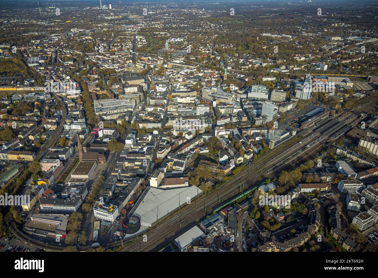 Aerial view, construction site neighborhood project Neustraße ...
