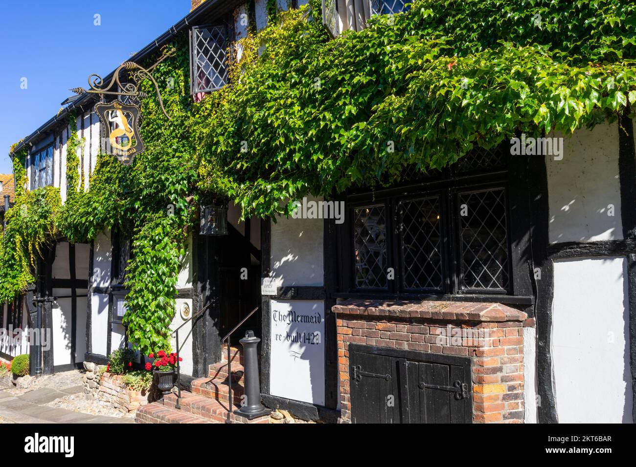Rye East Sussex Rye The Mermaid Inn on the historic Mermaid street Rye ...
