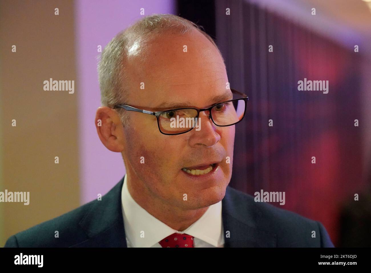 Irish Minister for Foreign Affairs and Defence, Simon Coveney attends ...