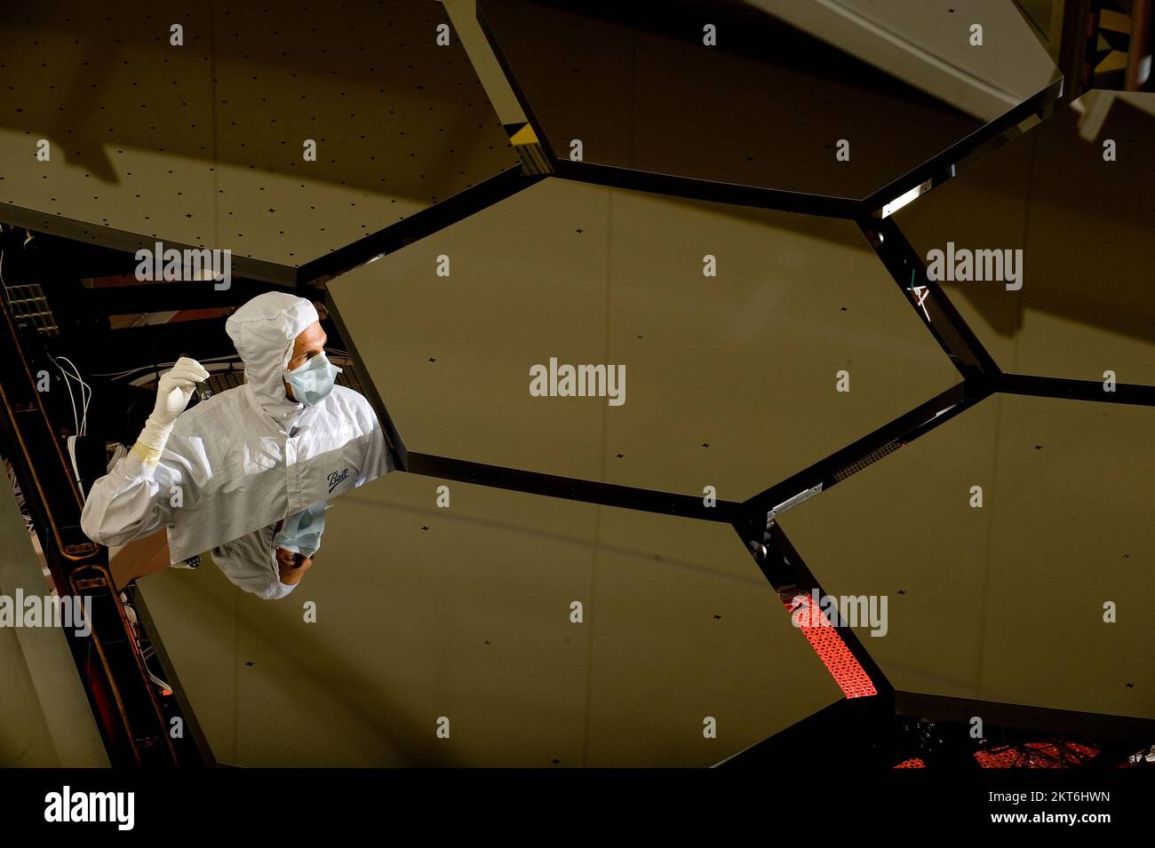 The James Webb Telescope under construction / Nasa Scientists Stock ...