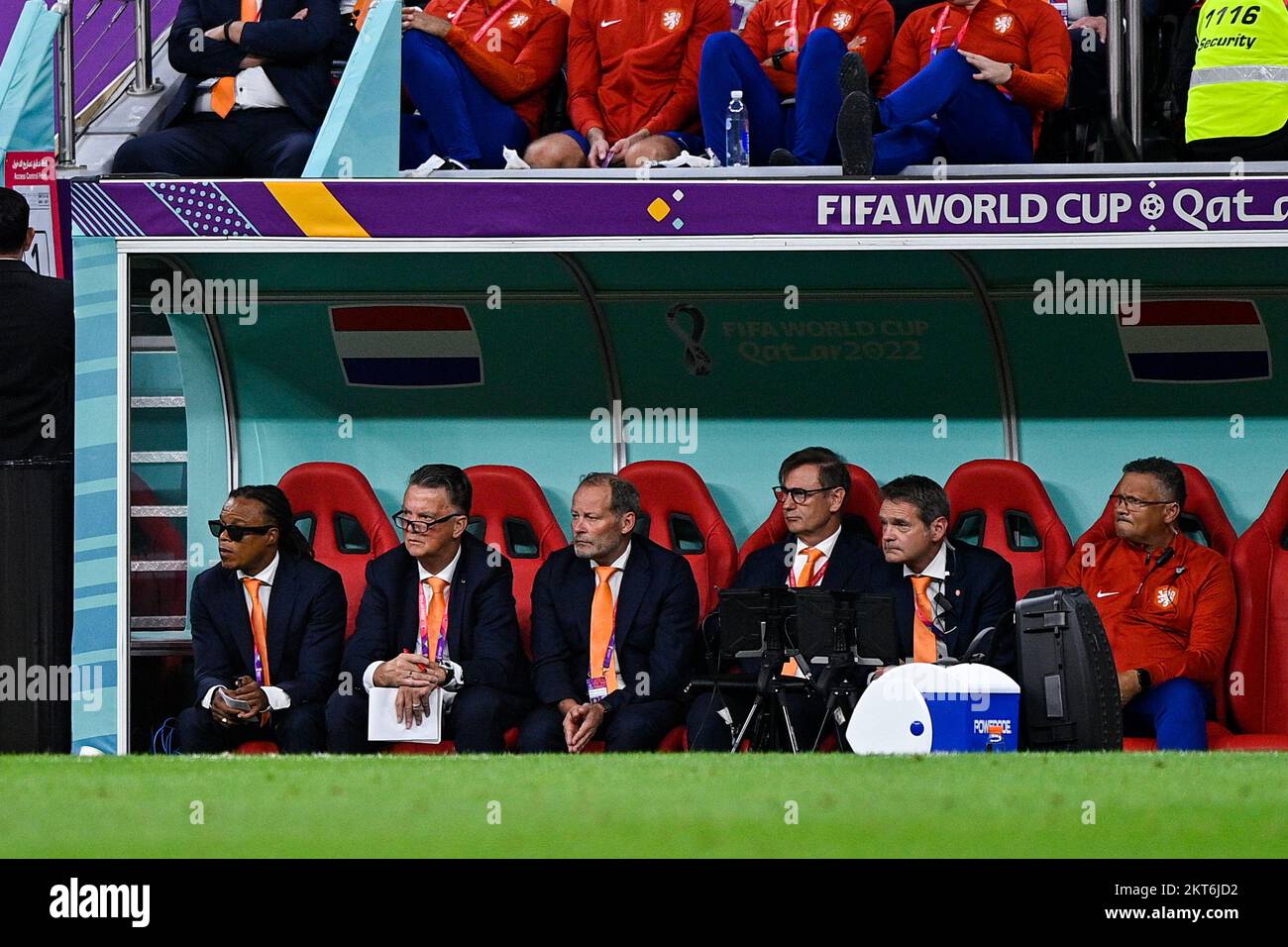 AL KHOR, QATAR - NOVEMBER 29: Assistant coach Edgar Davids, coach Louis ...