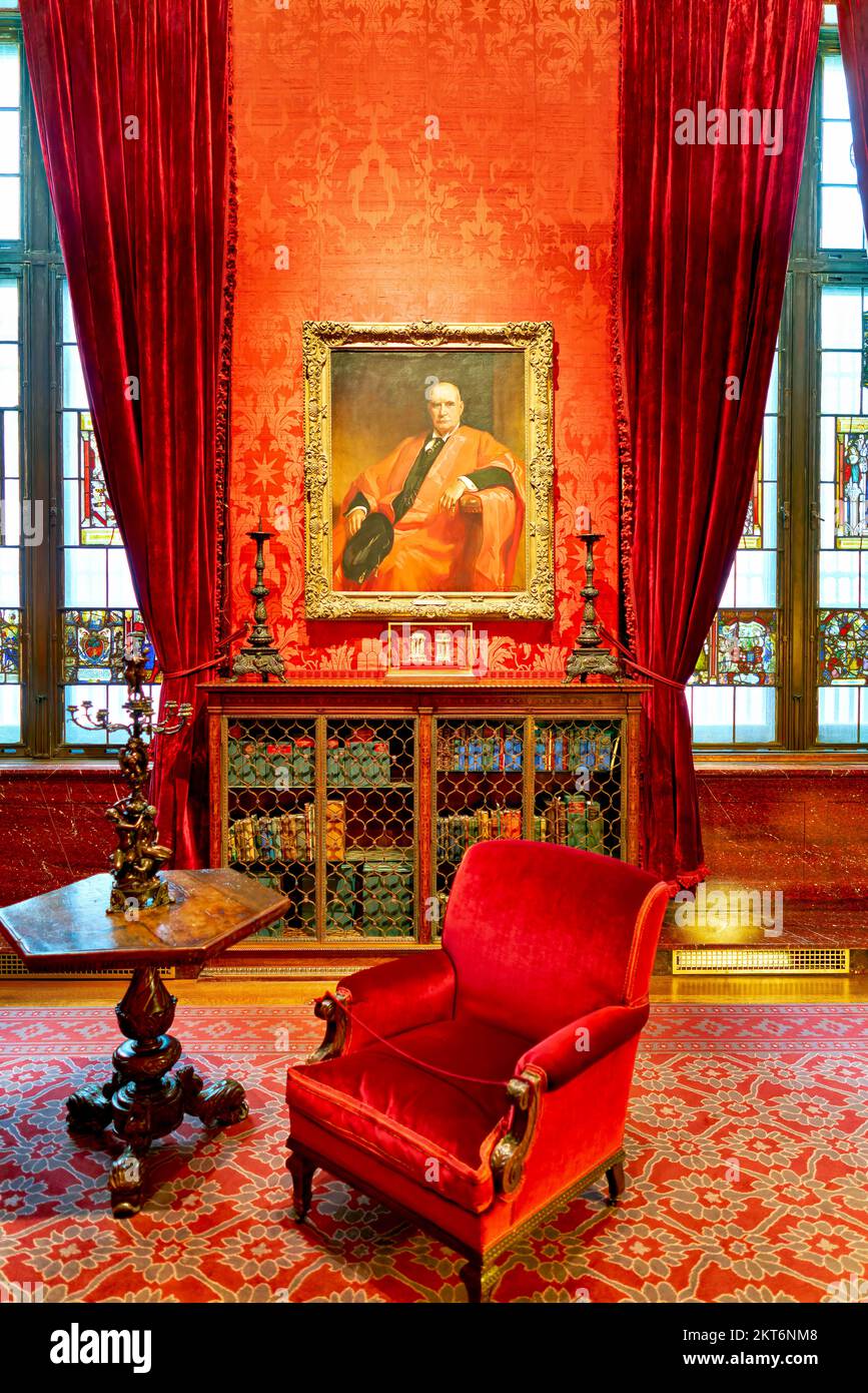 New York. Manhattan. United States. The Morgan Library and Museum Stock ...