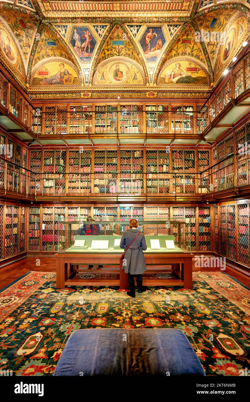 New York. Manhattan. United States. The Morgan Library and Museum Stock ...