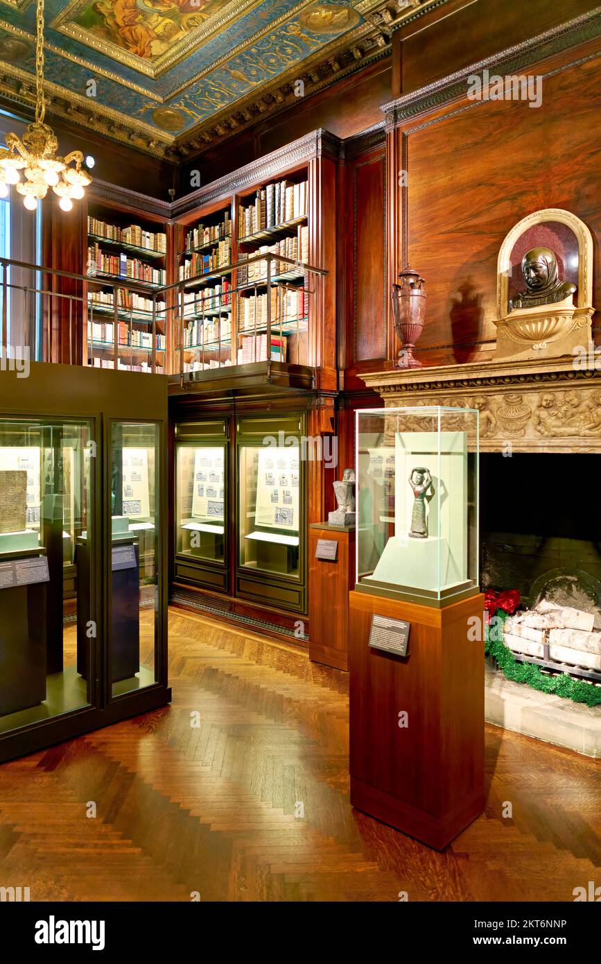 New York. Manhattan. United States. The Morgan Library and Museum Stock ...