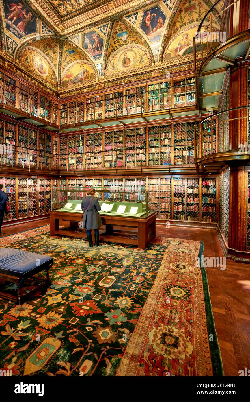 New York. Manhattan. United States. The Morgan Library and Museum Stock ...