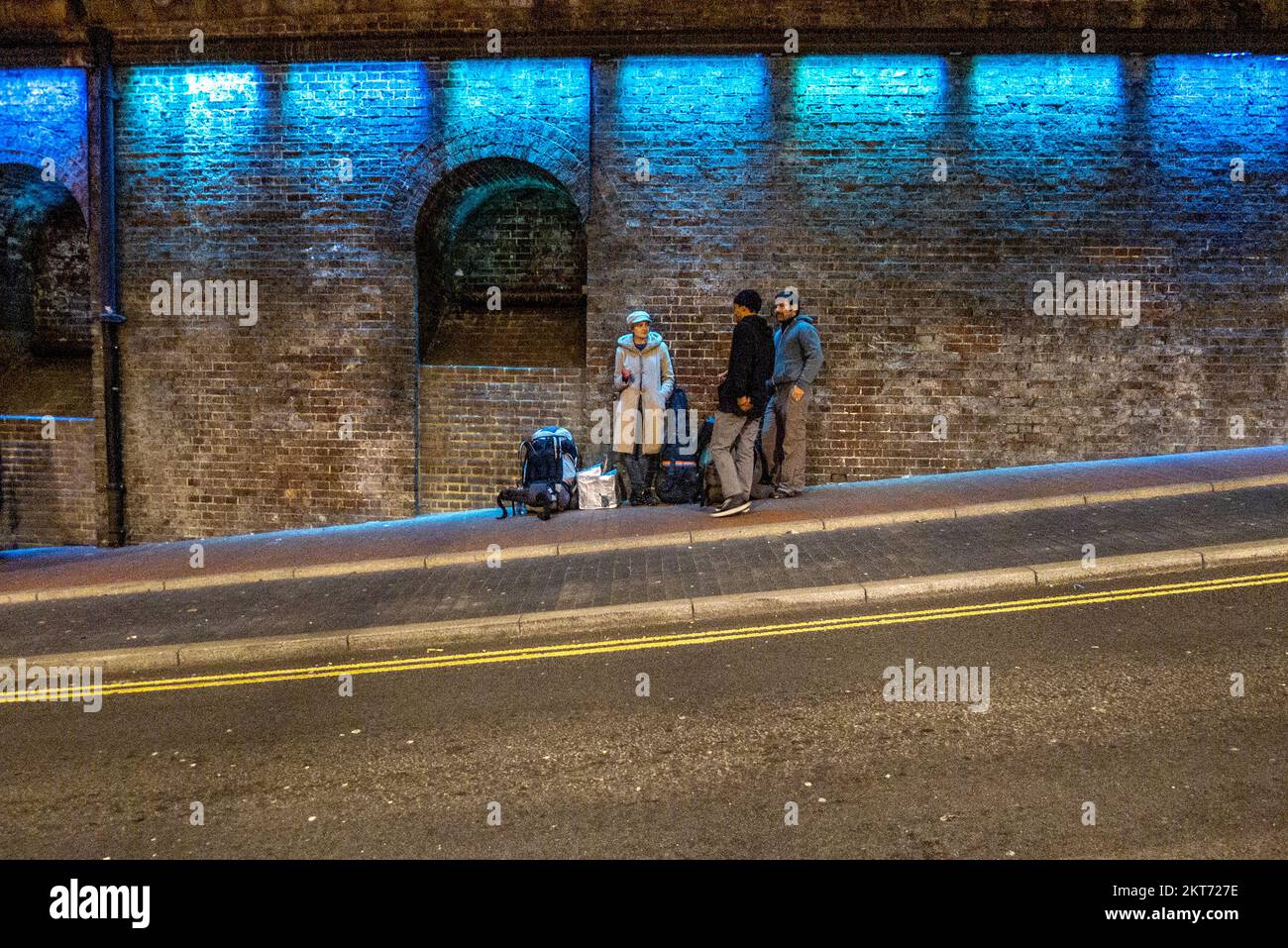 Brighton, October 10th 2013: Street scene in Brighton city centre Stock ...