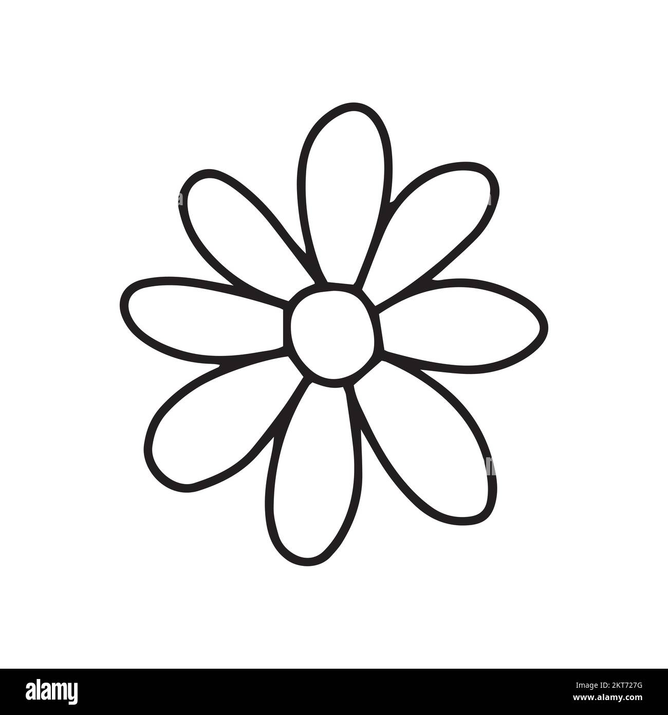 Doodle daisy vector illustration Stock Vector Image & Art - Alamy