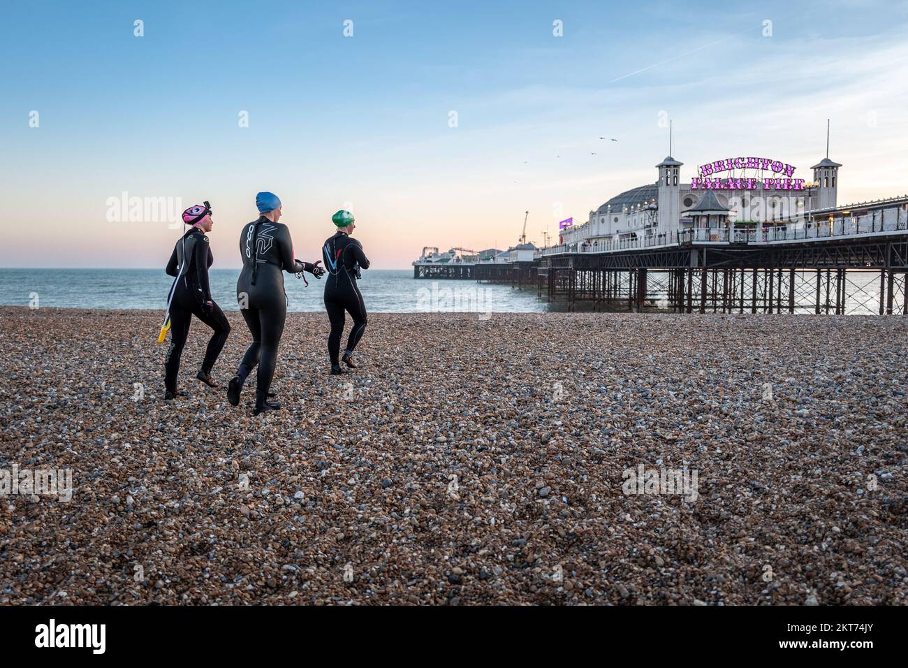 Brighton, February 14th 2019: Street scene in Brighton, East Sussex ...