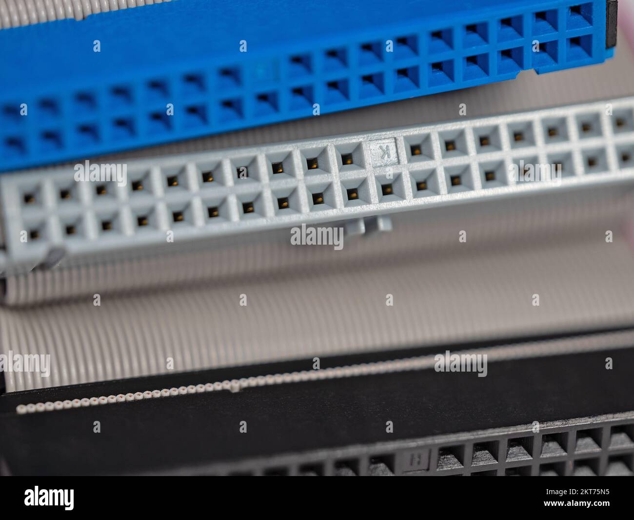 Ata cable in a close-up Stock Photo - Alamy