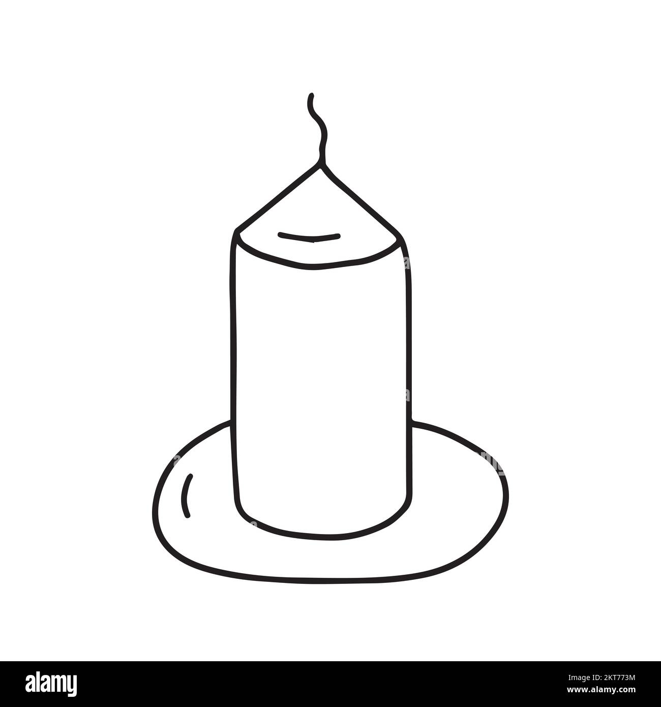 Doodle candle vector illustration Stock Vector Image & Art - Alamy