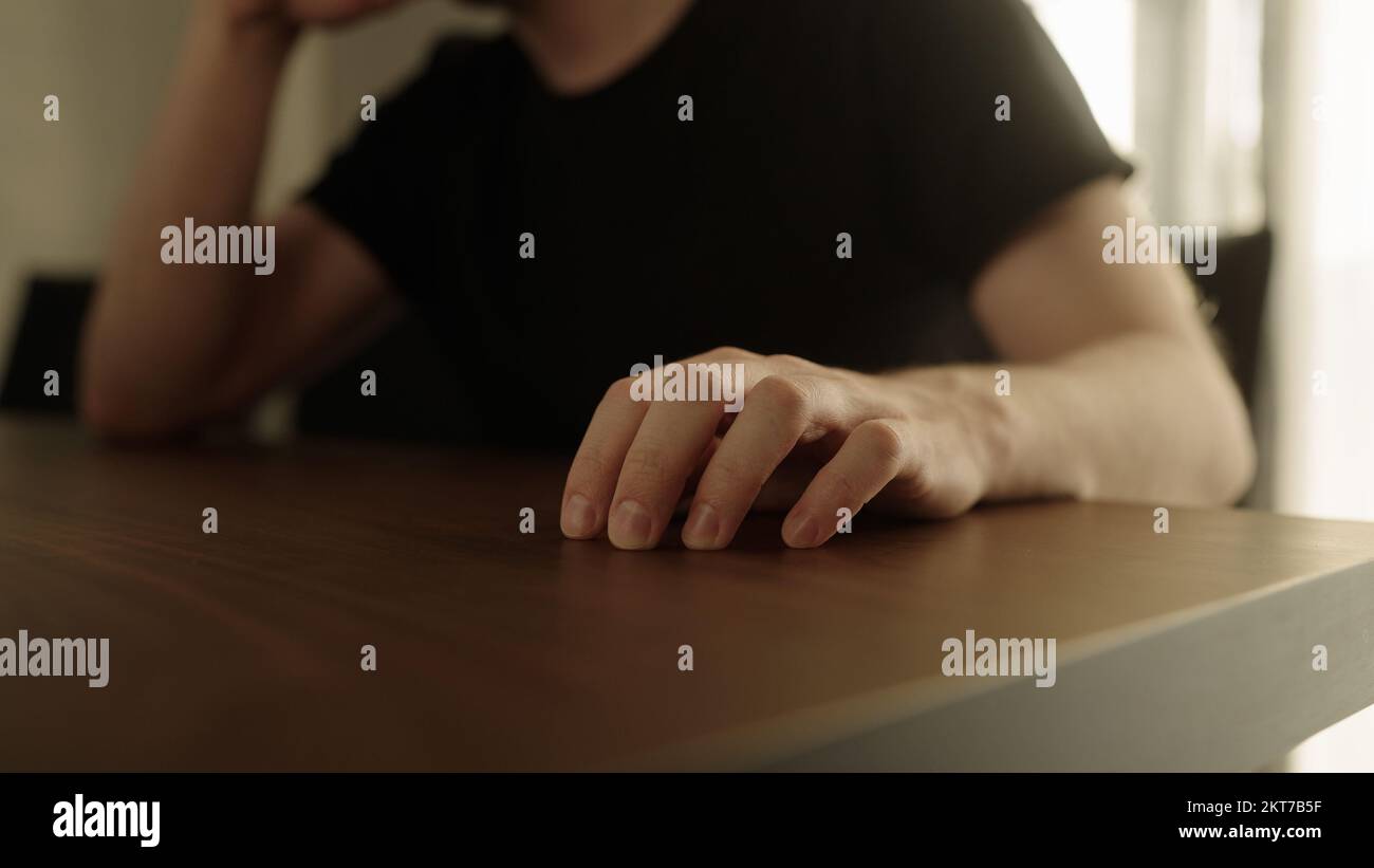 Male caucasian fingers tapping table hi-res stock photography and ...
