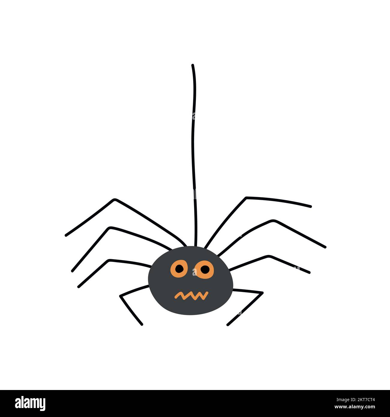 Vector spider hanging Stock Vector Image & Art - Alamy