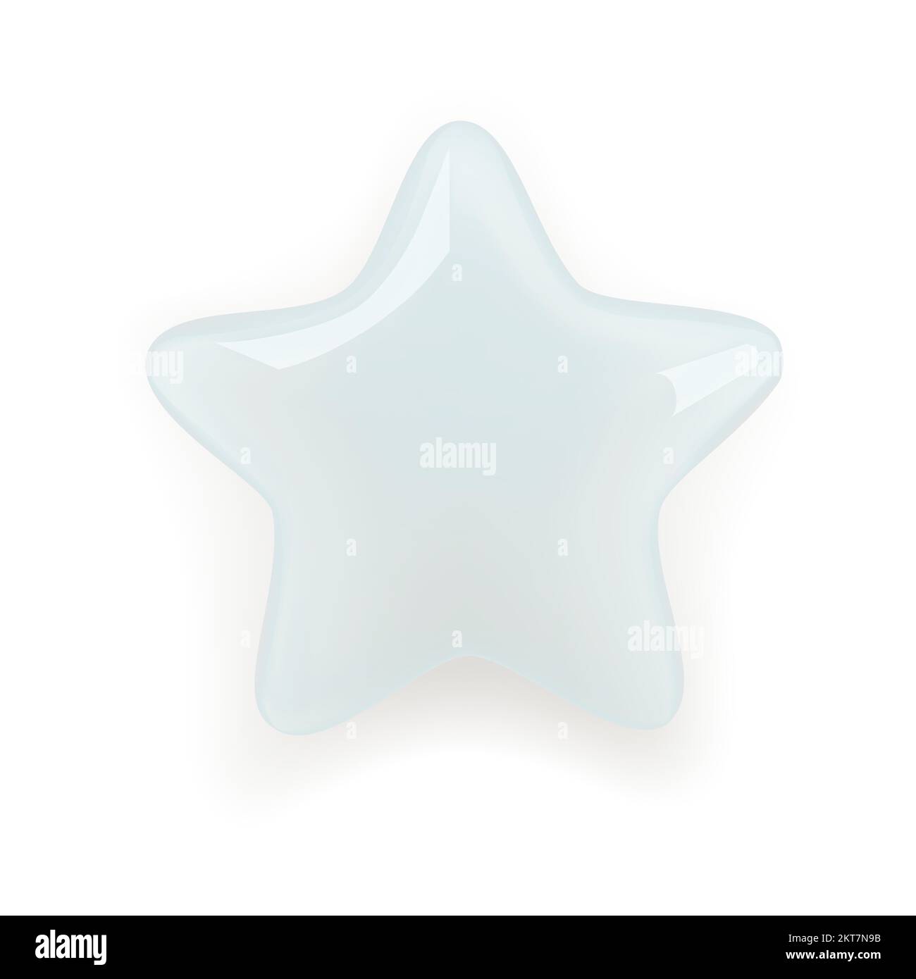 Realistic transparent glass star on a white background Stock Vector ...