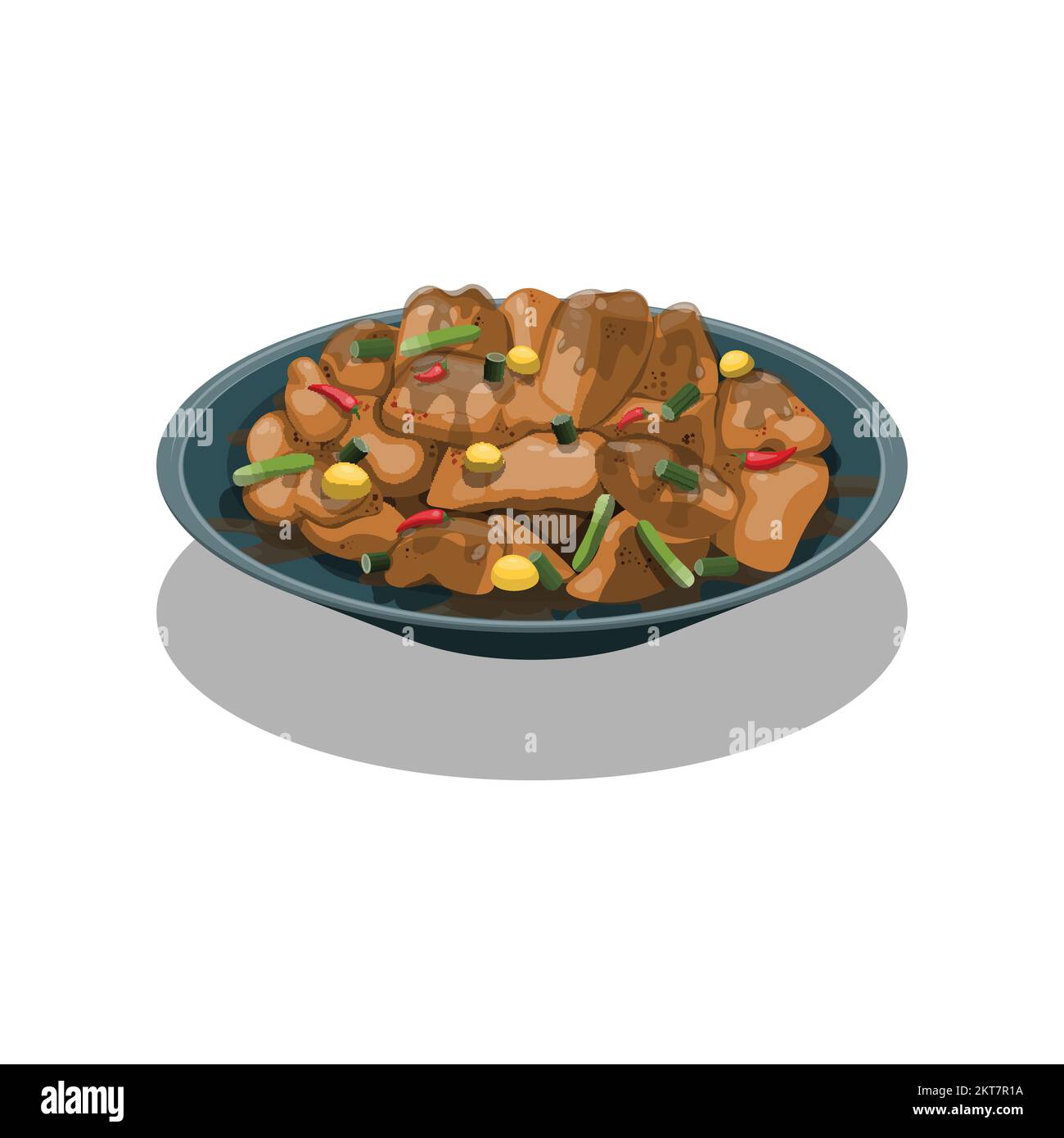 Kung pao chicken vector hi-res stock photography and images - Alamy