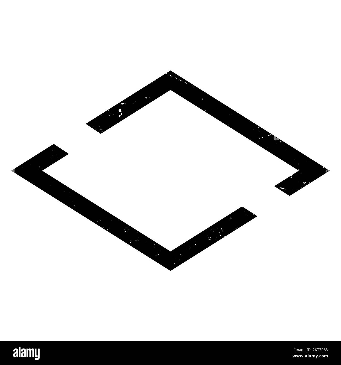 Geometric frame, Square Circle Rectangle Monogram Double Wedding ...