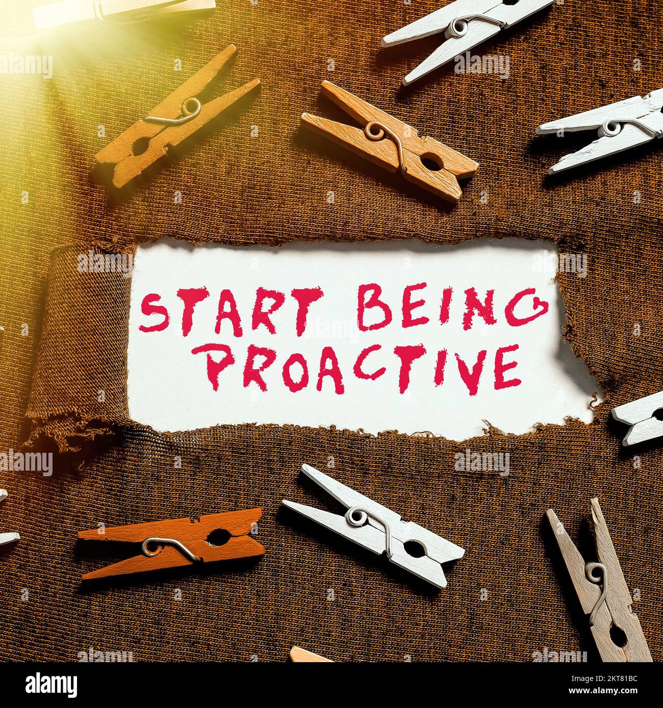 Conceptual caption Start Being Proactive, Conceptual photo Control ...