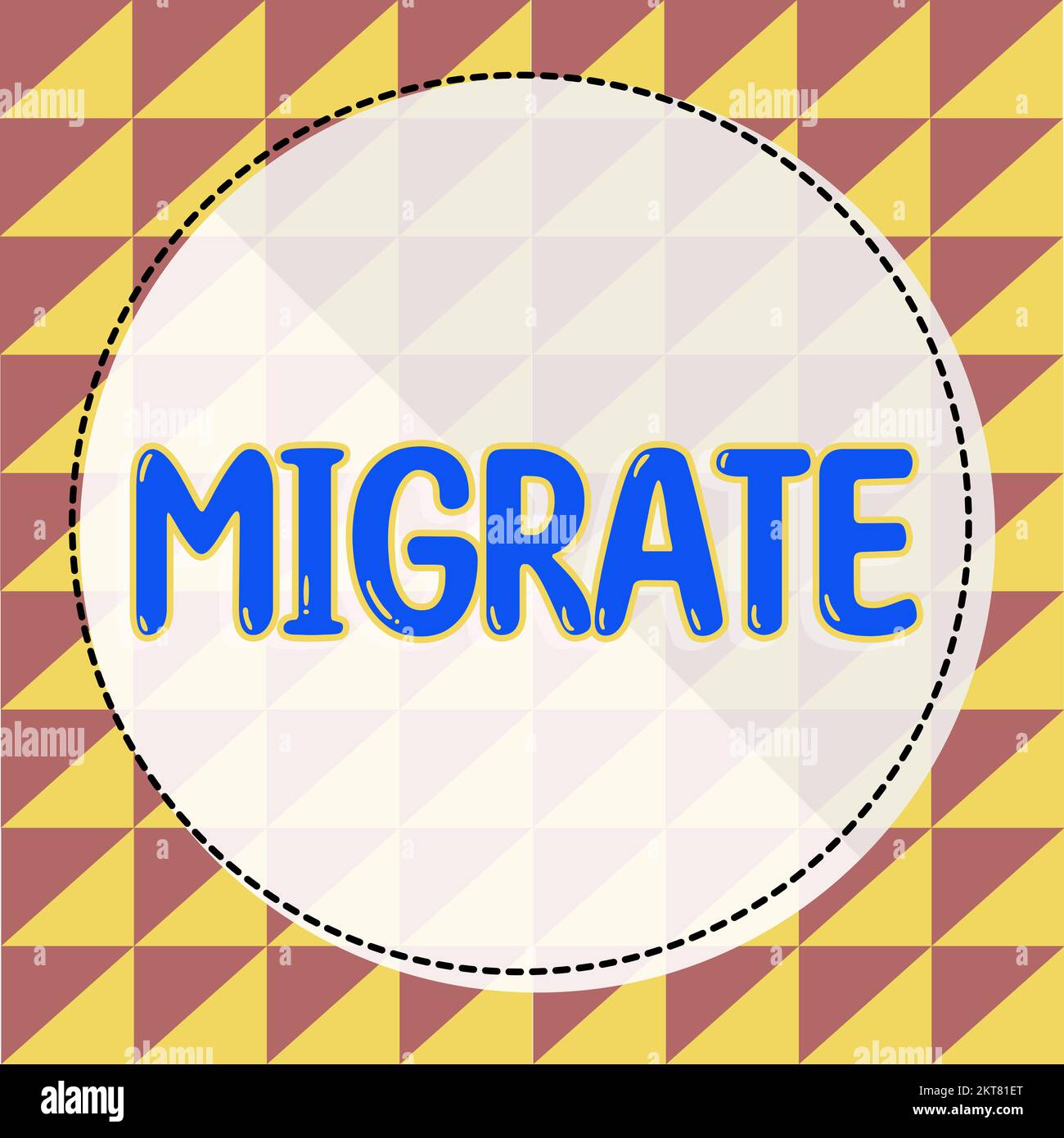 Hand writing sign Migrate, Business overview to move or travel from one ...