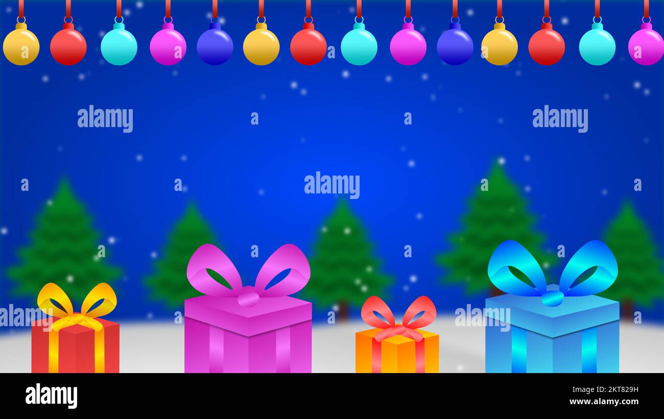 Christmas background with Christmas tree and snow. christmas wishes ...