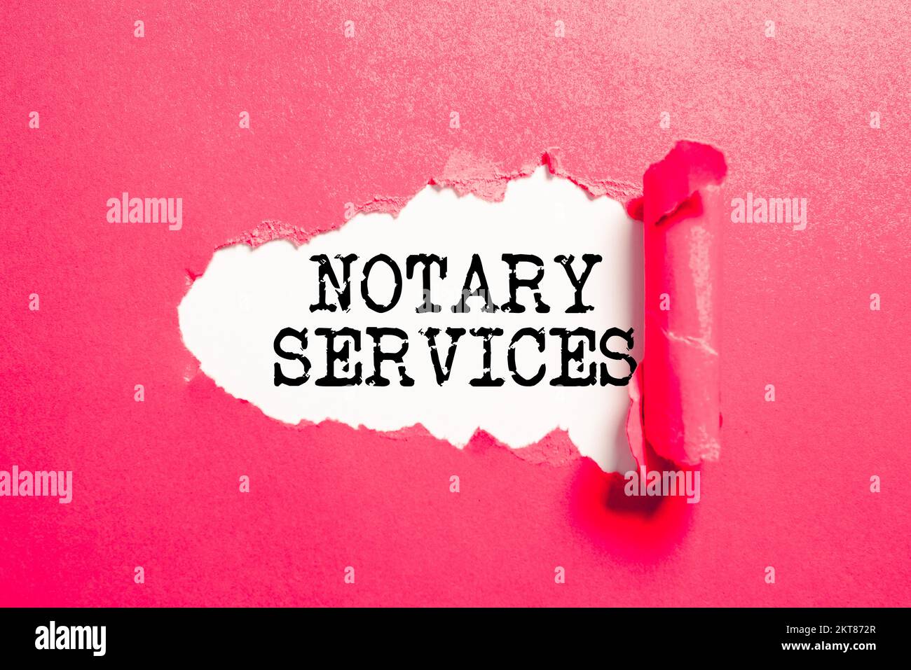 Writing displaying text Notary Services, Business showcase services ...