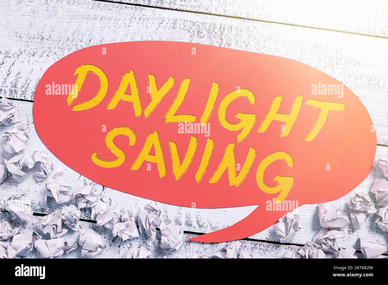 Handwriting text Daylight Saving, Word for turning the clock ahead as ...