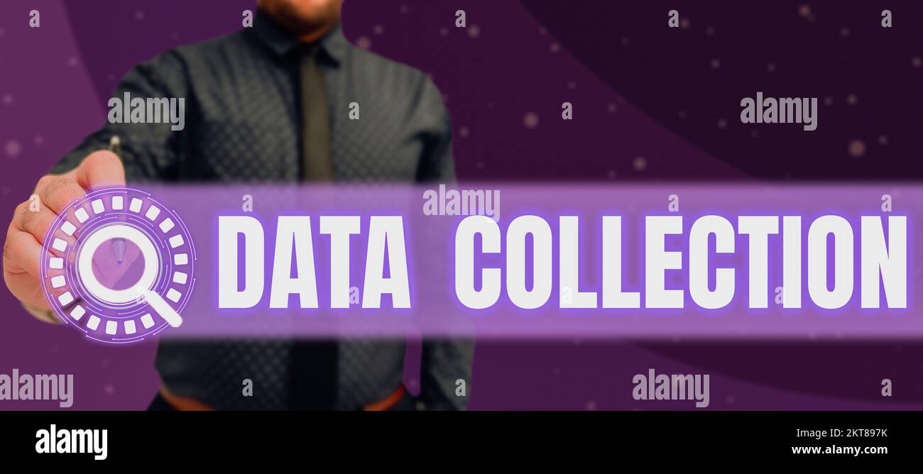 Text showing inspiration Data Collection, Word for gathering and ...