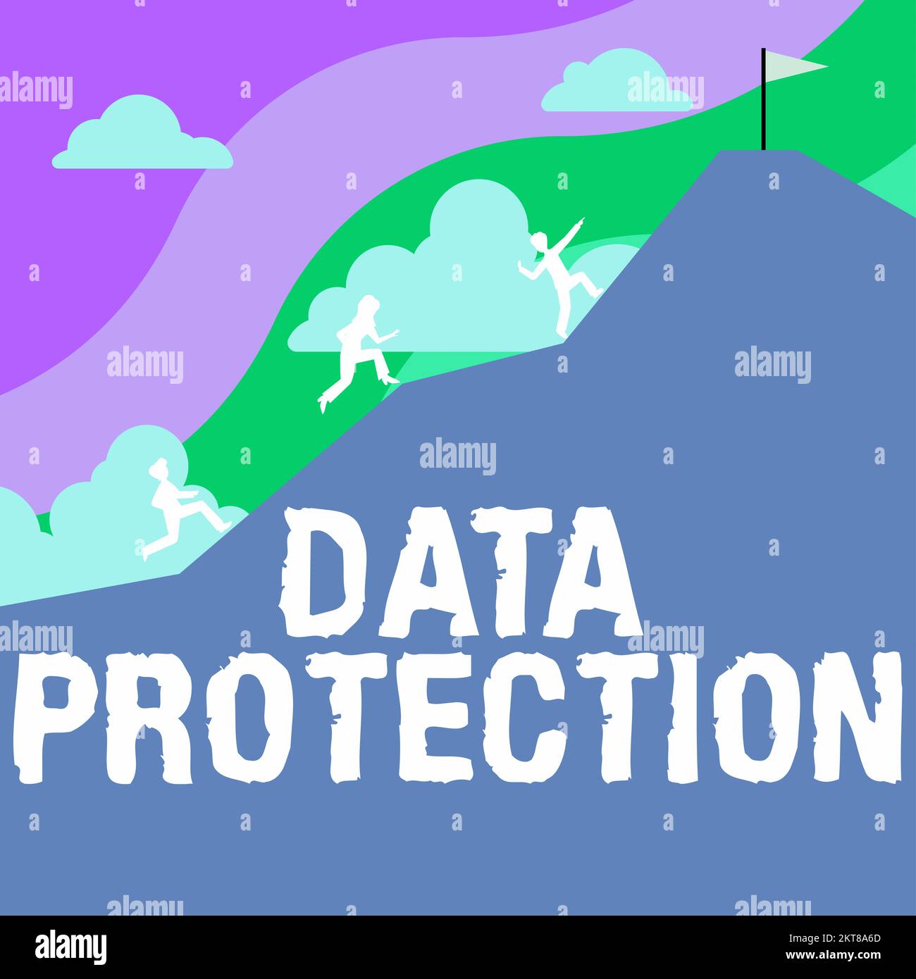 Hand writing sign Data Protection, Word Written on legal control over ...