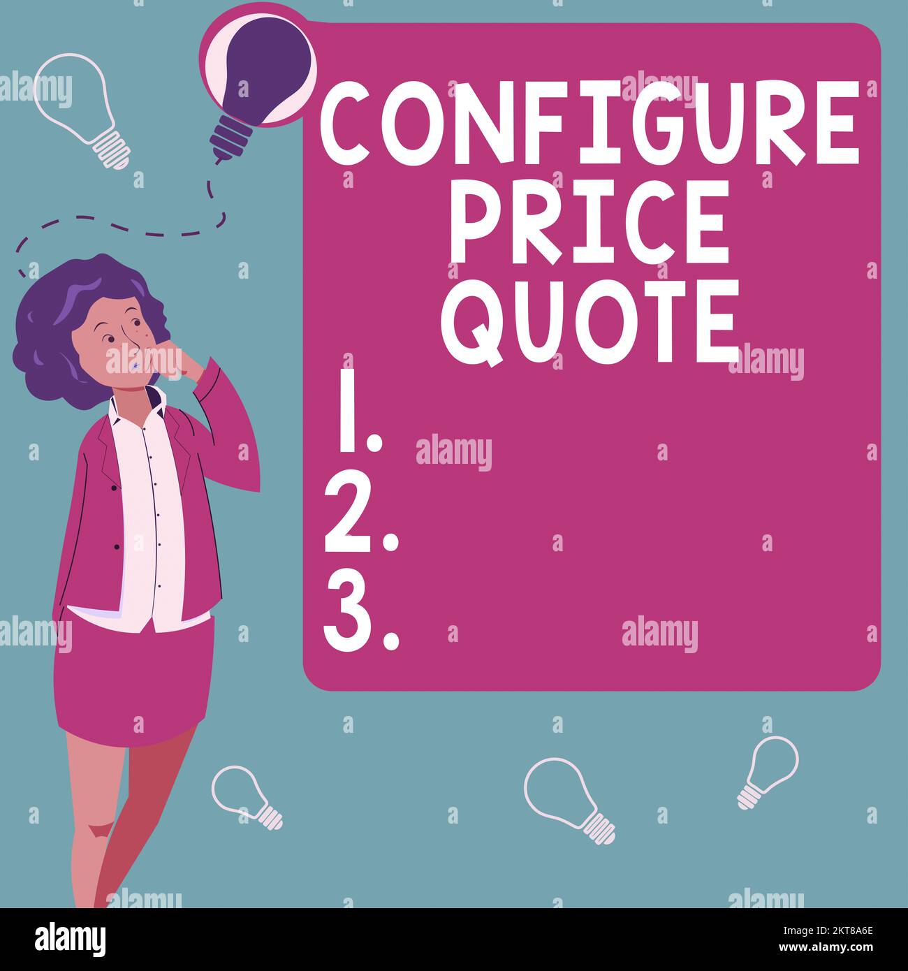 Hand writing sign Configure Price Quote, Concept meaning software use ...