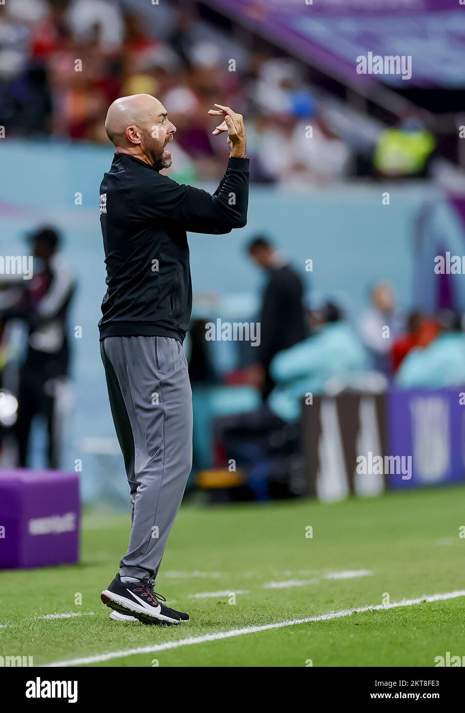 AL KHOR - Qatar coach Felix Sanchez during the FIFA World Cup Qatar ...