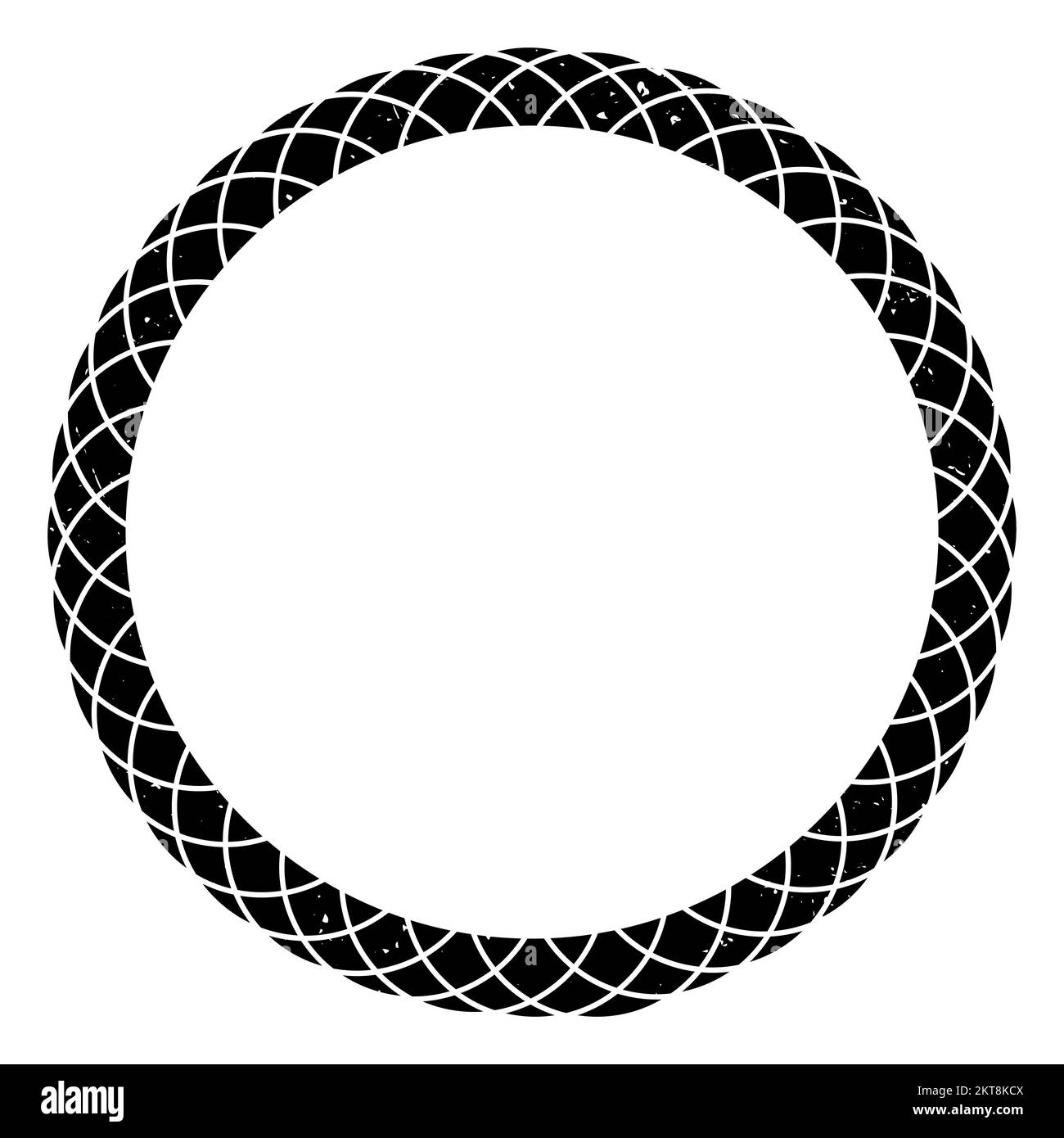 Round decorative pattern for the design of frames and banners Stock ...