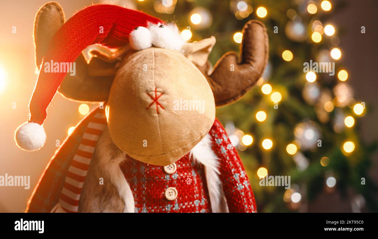 Christmas Reindeer Puppet Stock Photo - Alamy