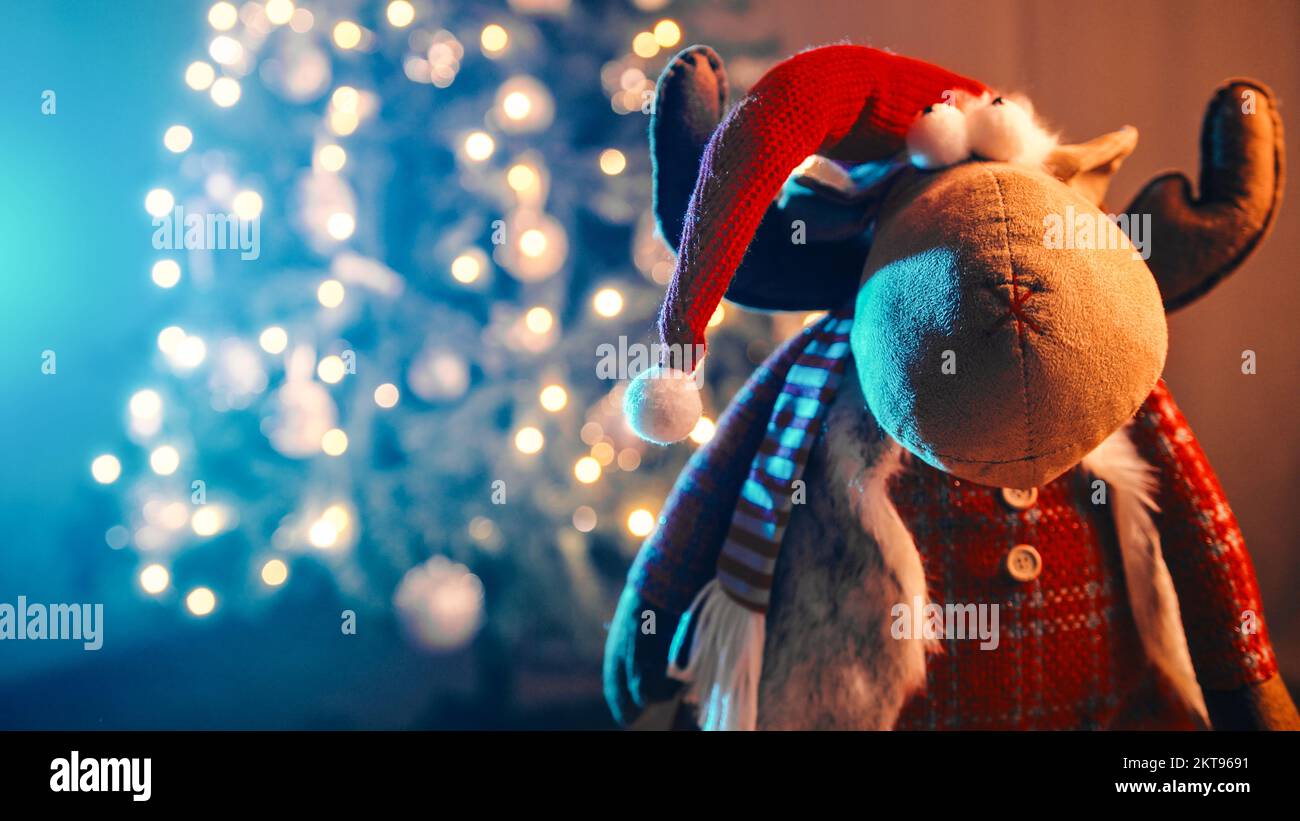 Christmas Reindeer Puppet Stock Photo - Alamy