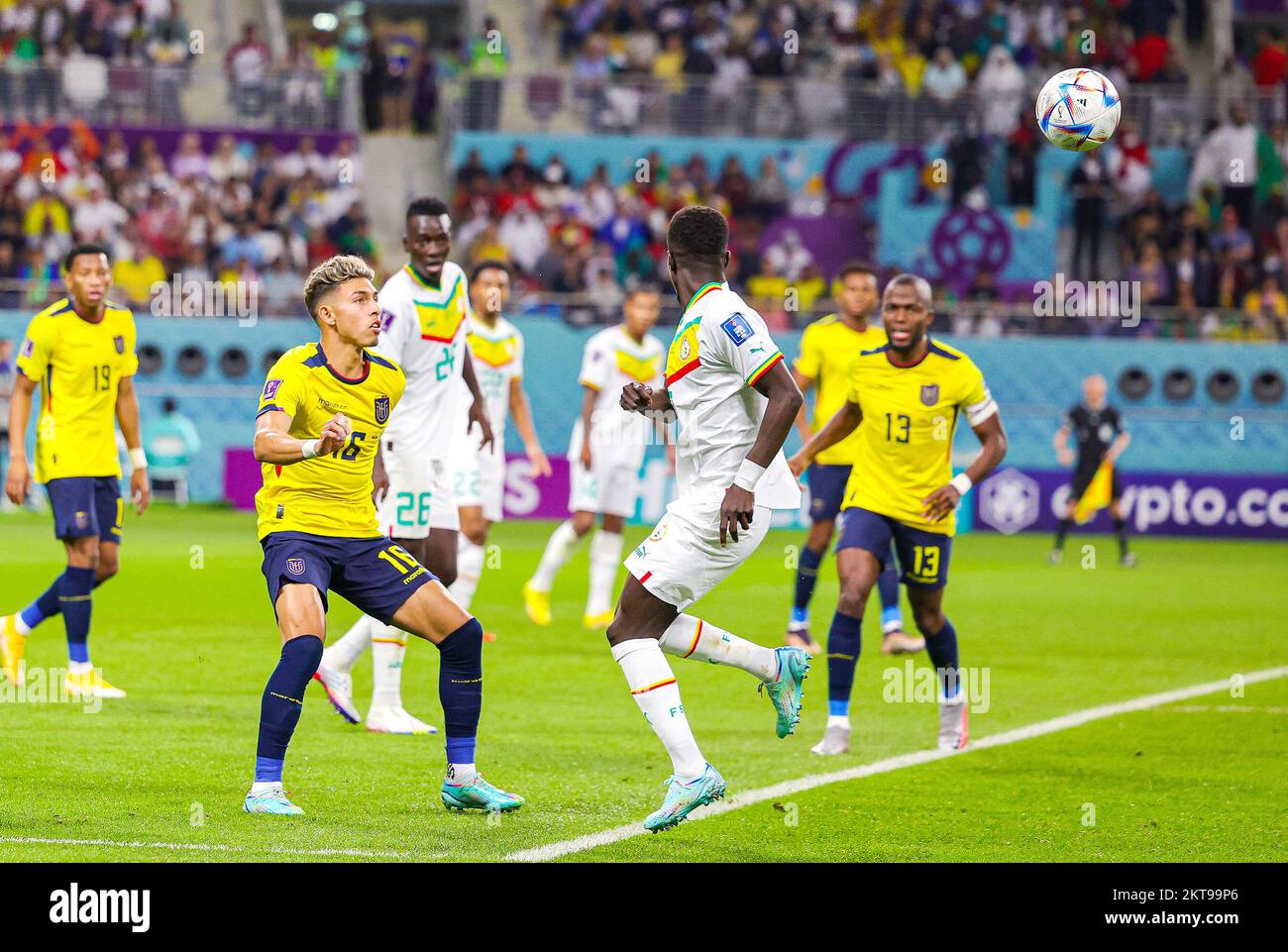 Jeremy Sarmiento (16) of Ecuador during the FIFA World Cup 2022, Group ...