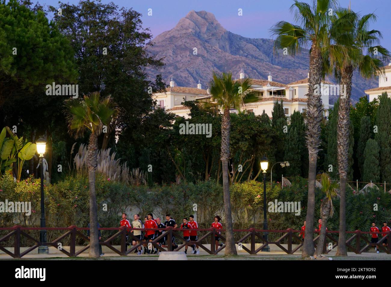 Marbella, Spain, Tuesday 29 November 2022, Standard's players pictured ...