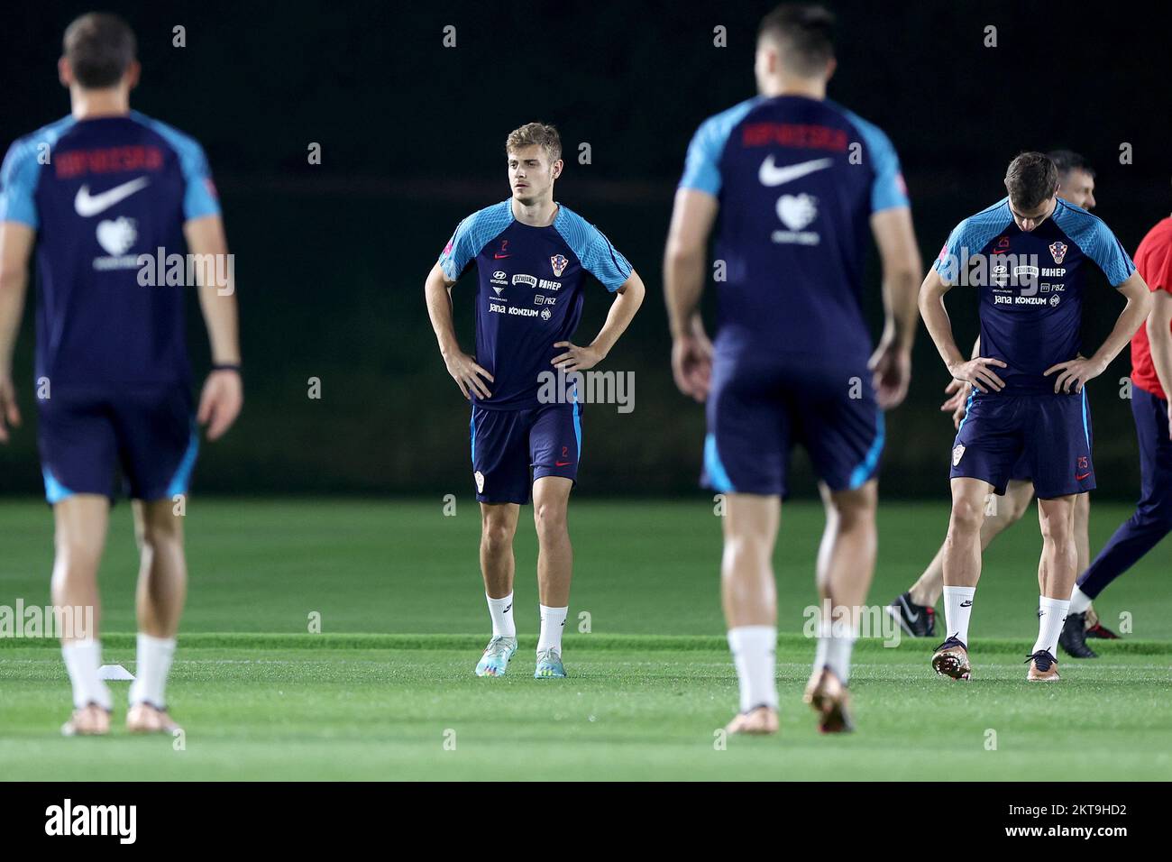 Josip Stanisic. of Croatia during Croatia training session at Al Ersal ...