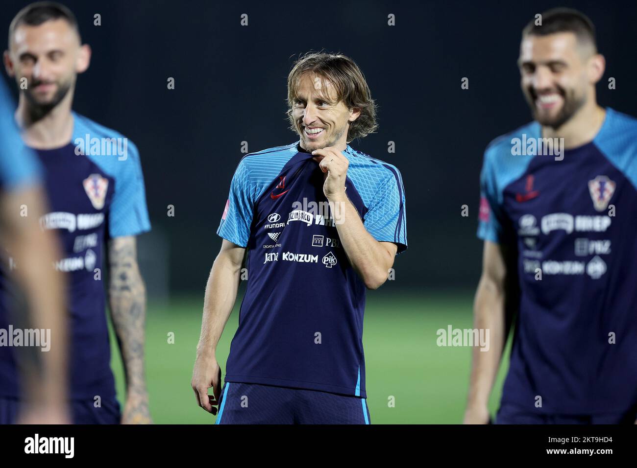 Luka Modric of Croatia during Croatia training session at Al Ersal 3 ...