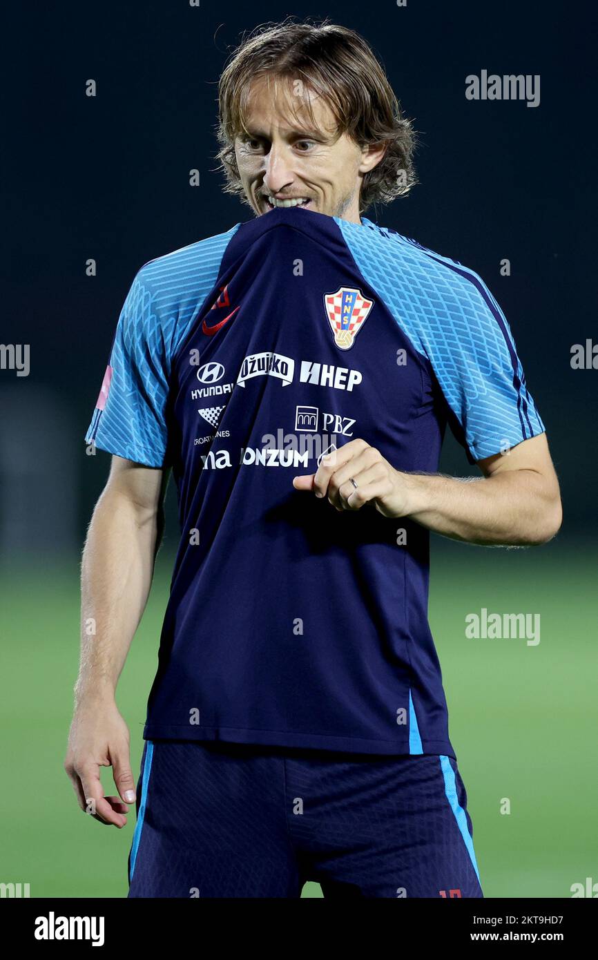 Luka Modric of Croatia during Croatia training session at Al Ersal 3 ...