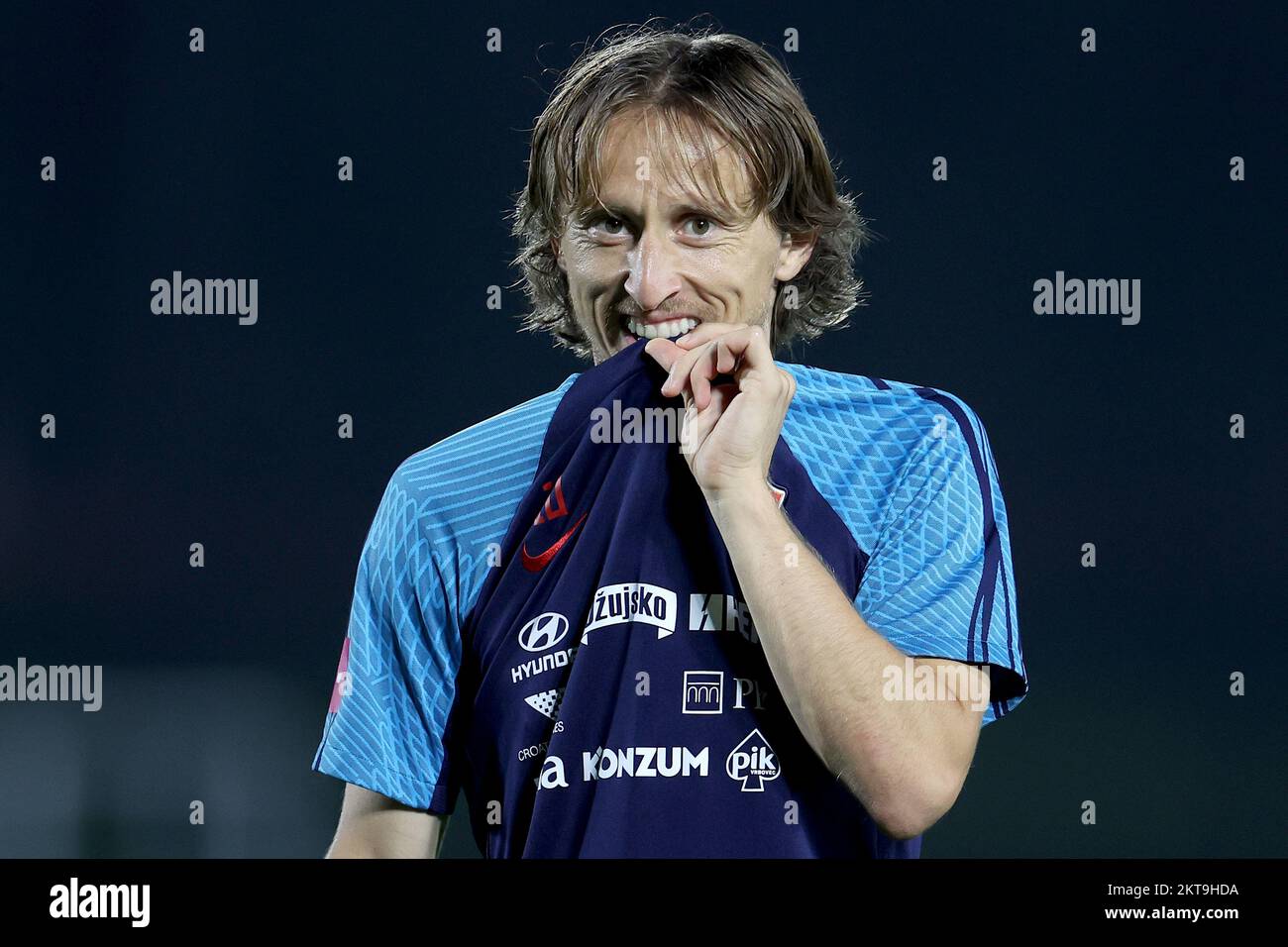 Luka Modric of Croatia during Croatia training session at Al Ersal 3 ...