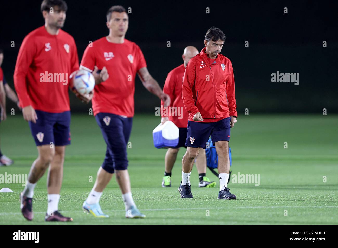 Zlatko Dalic, head coach of Croatia during Croatia training session at ...