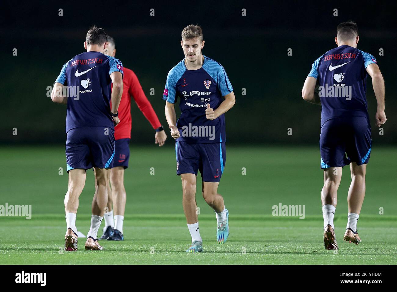Josip Stanisic. of Croatia during Croatia training session at Al Ersal ...