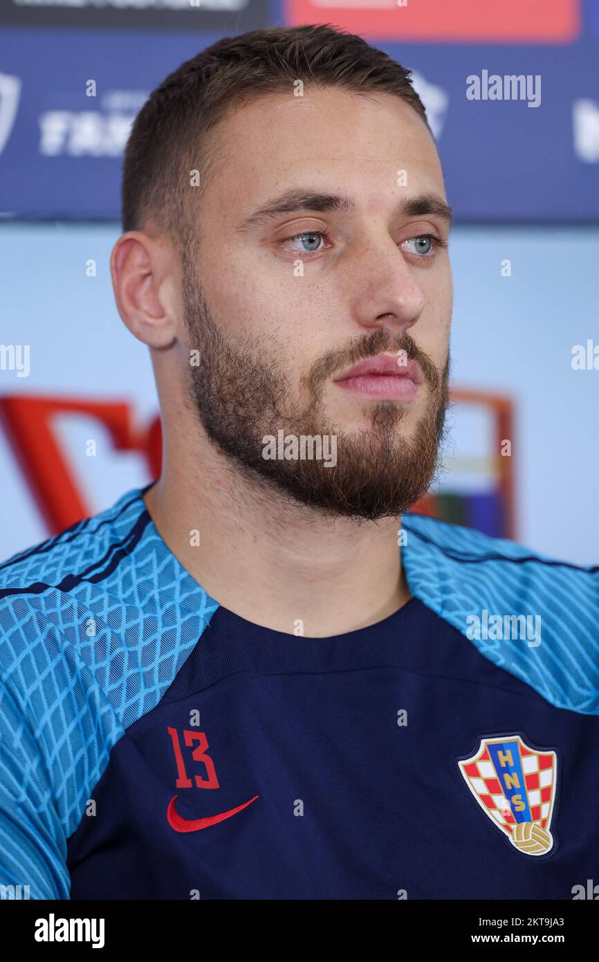 Player of Croatian national football team Nikola Vlasic during press ...