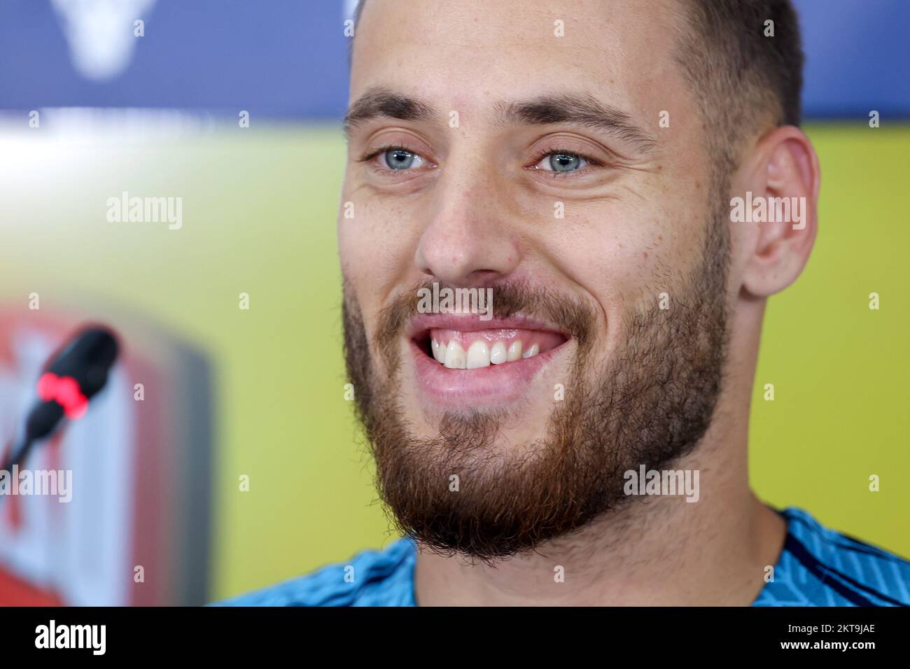 Player of Croatian national football team Nikola Vlasic during press ...