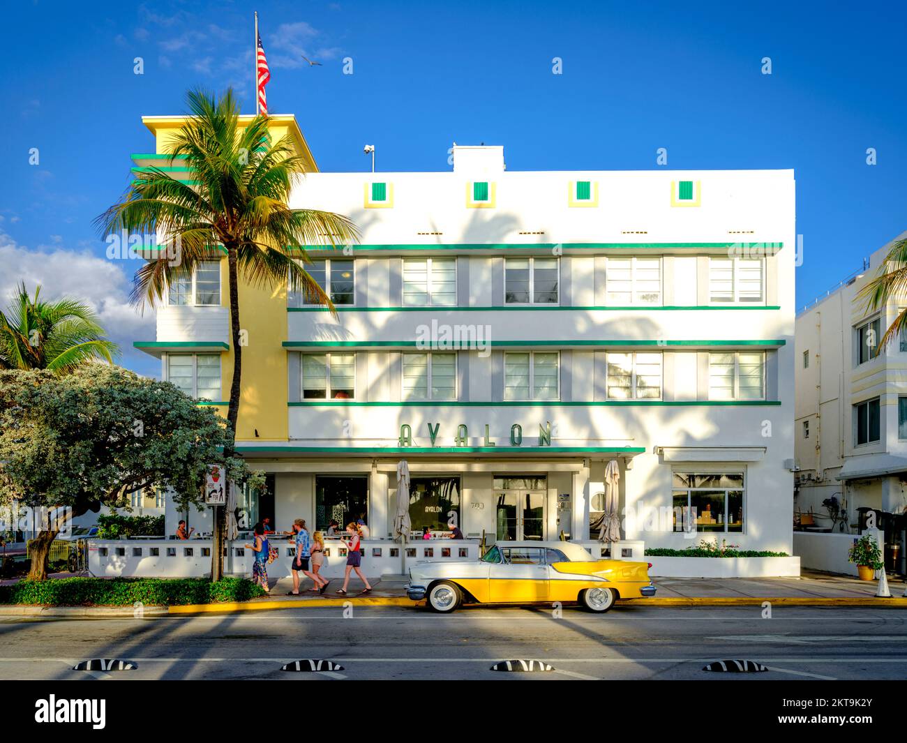 Art Deco District,Ocean Drive,Miami Beach,Florida Stock Photo - Alamy