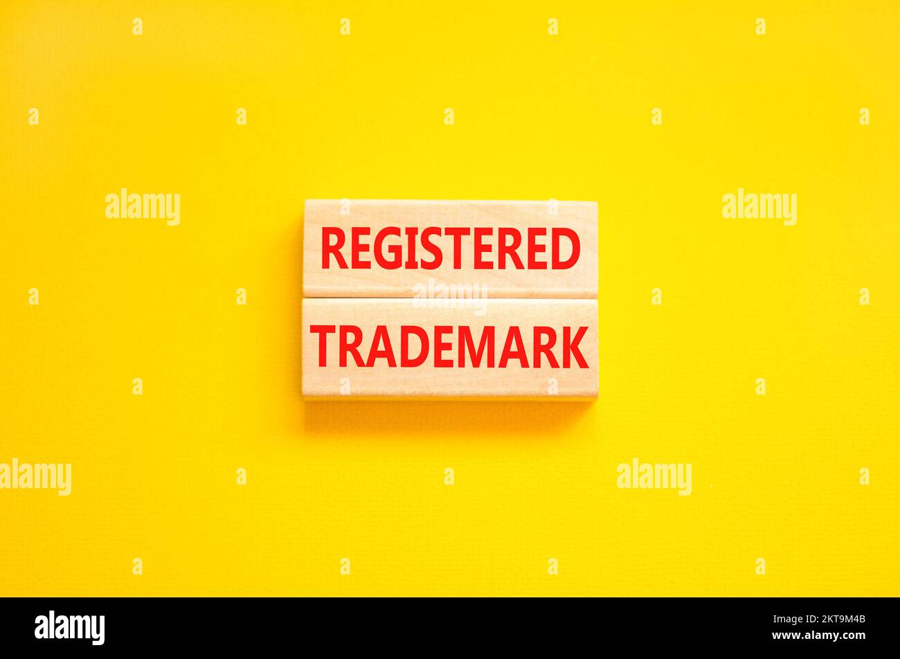 Registered trademark symbol. Concept word Registered trademark wooden ...